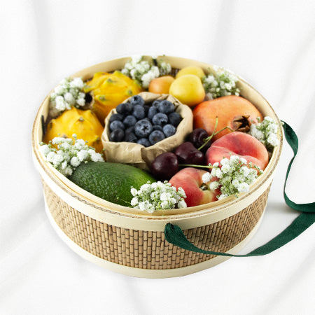 Elegant Bloom Fruit Gift Basket (Classic) – The First Fruits | Fruit ...